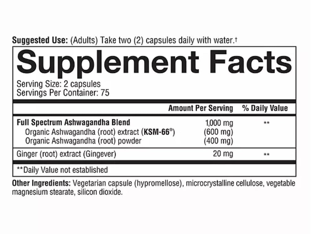 stress management with ashwagandha vitamin blend