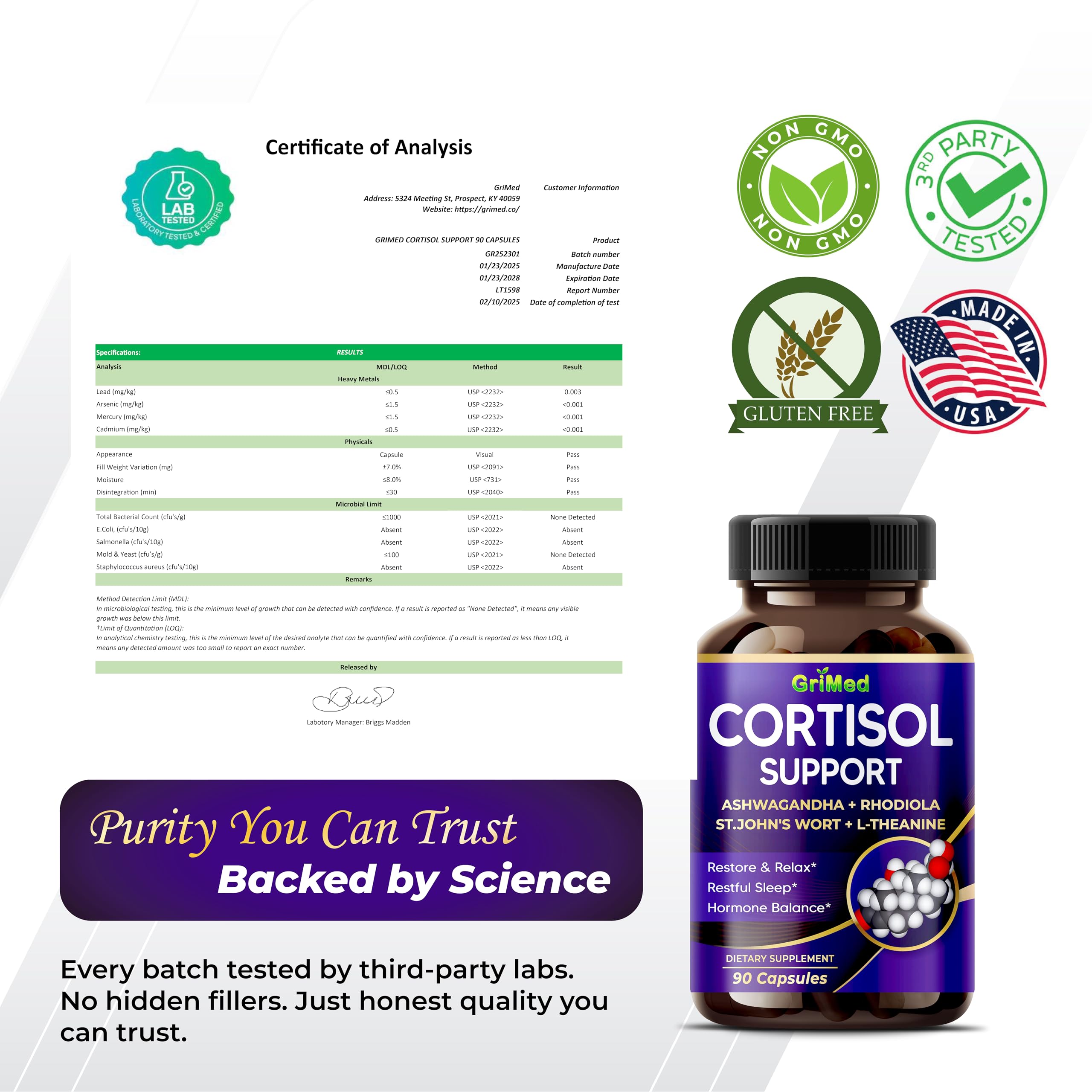Stress management with herbal capsules