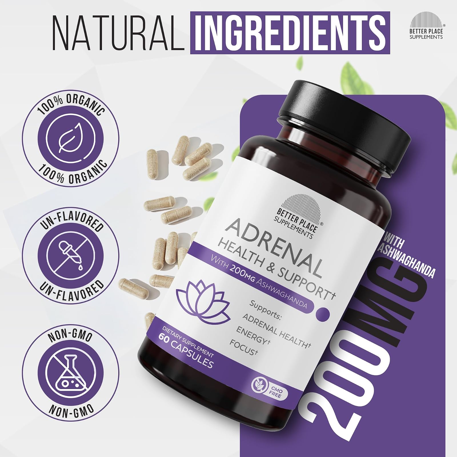 stress relief adrenal health capsules