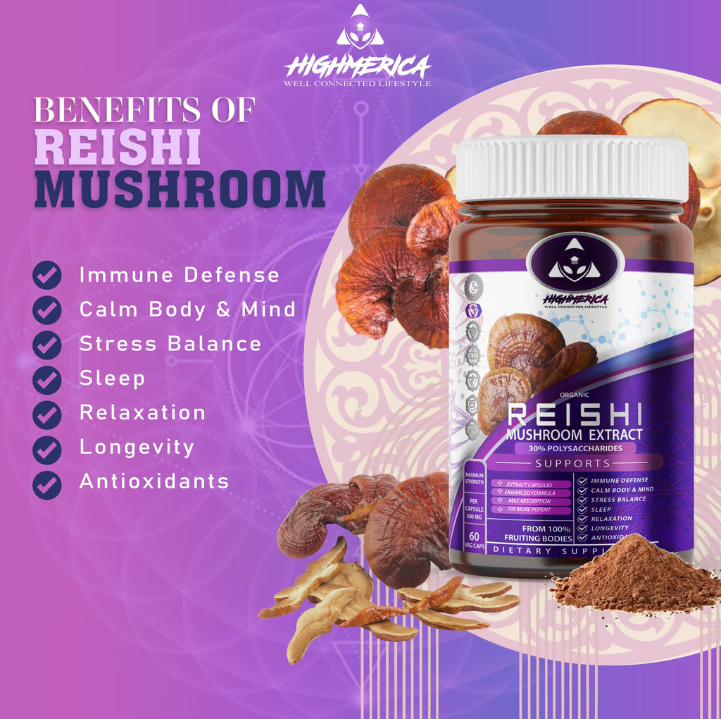 stress relief benefits of reishi mushrooms
