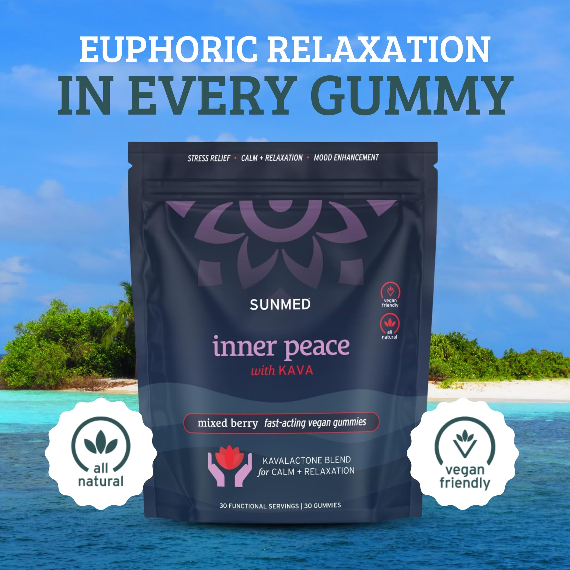 Stress relief blended vitamin supplements