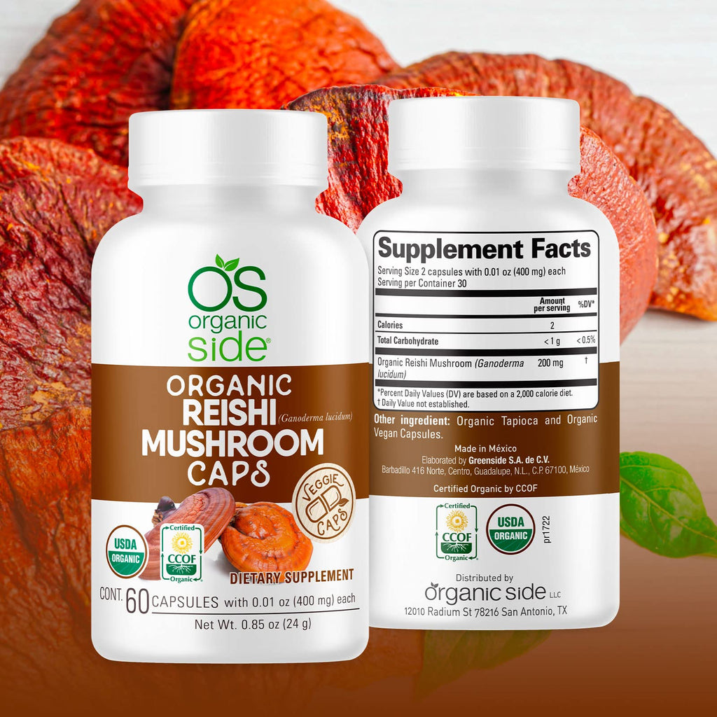 Stress relief from vegan mushroom capsules