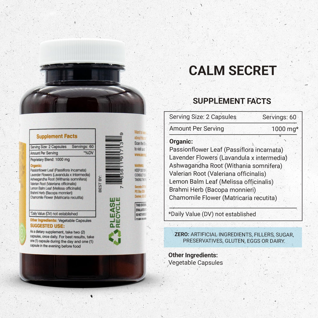 stress relief herbal supplement capsules