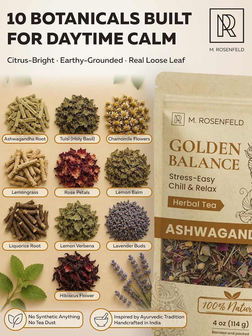 Stress relief herbal tea blend