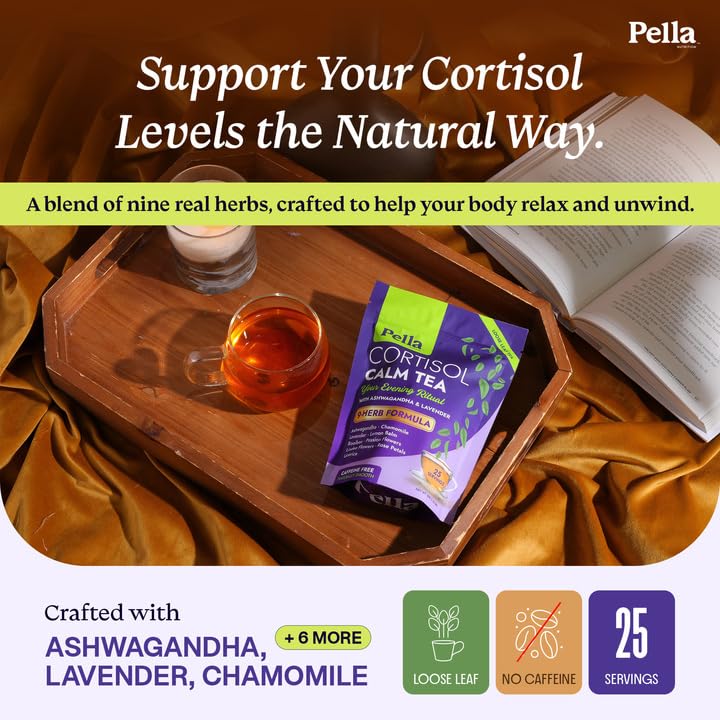 stress relief tea with calming herbs