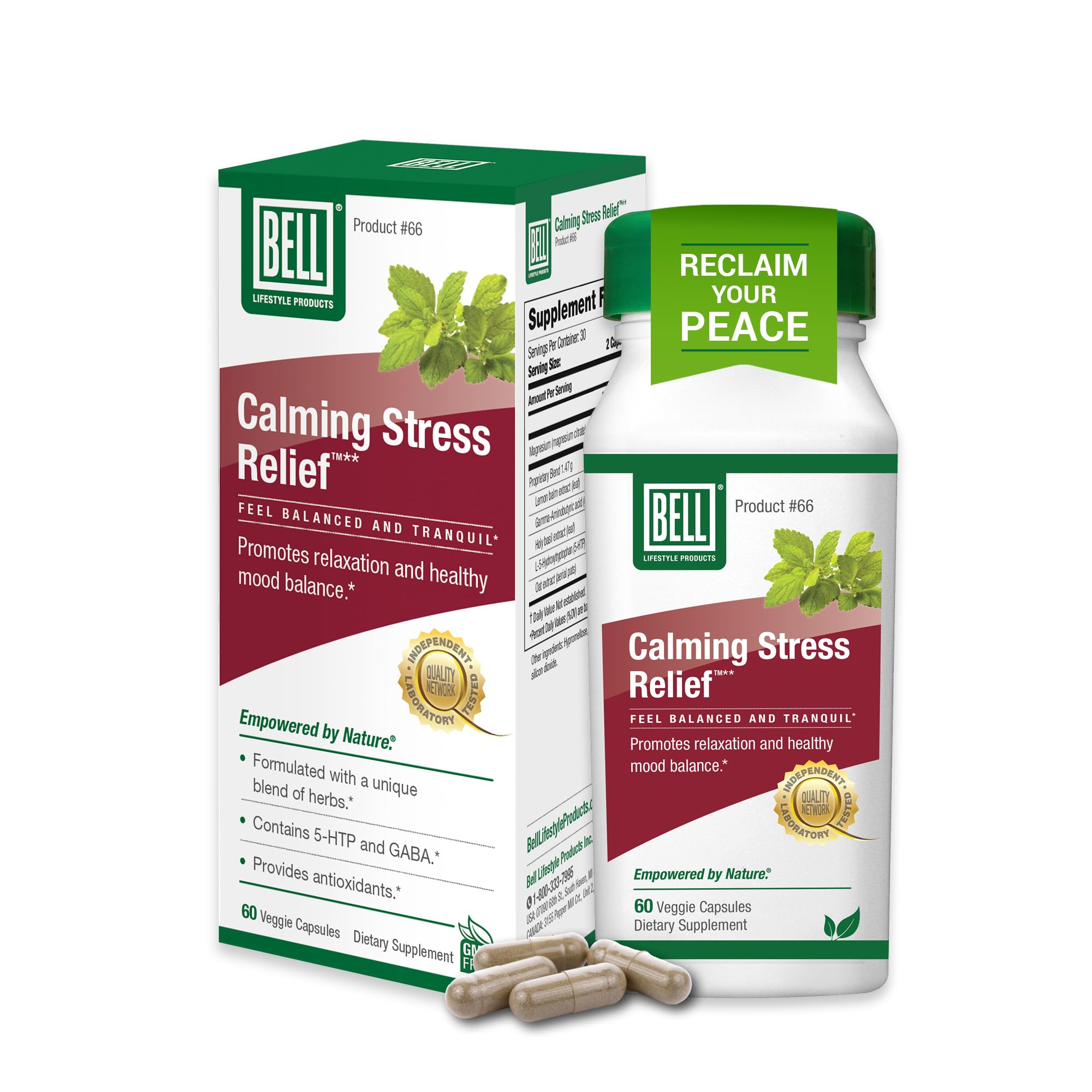 stress relief veggie capsules