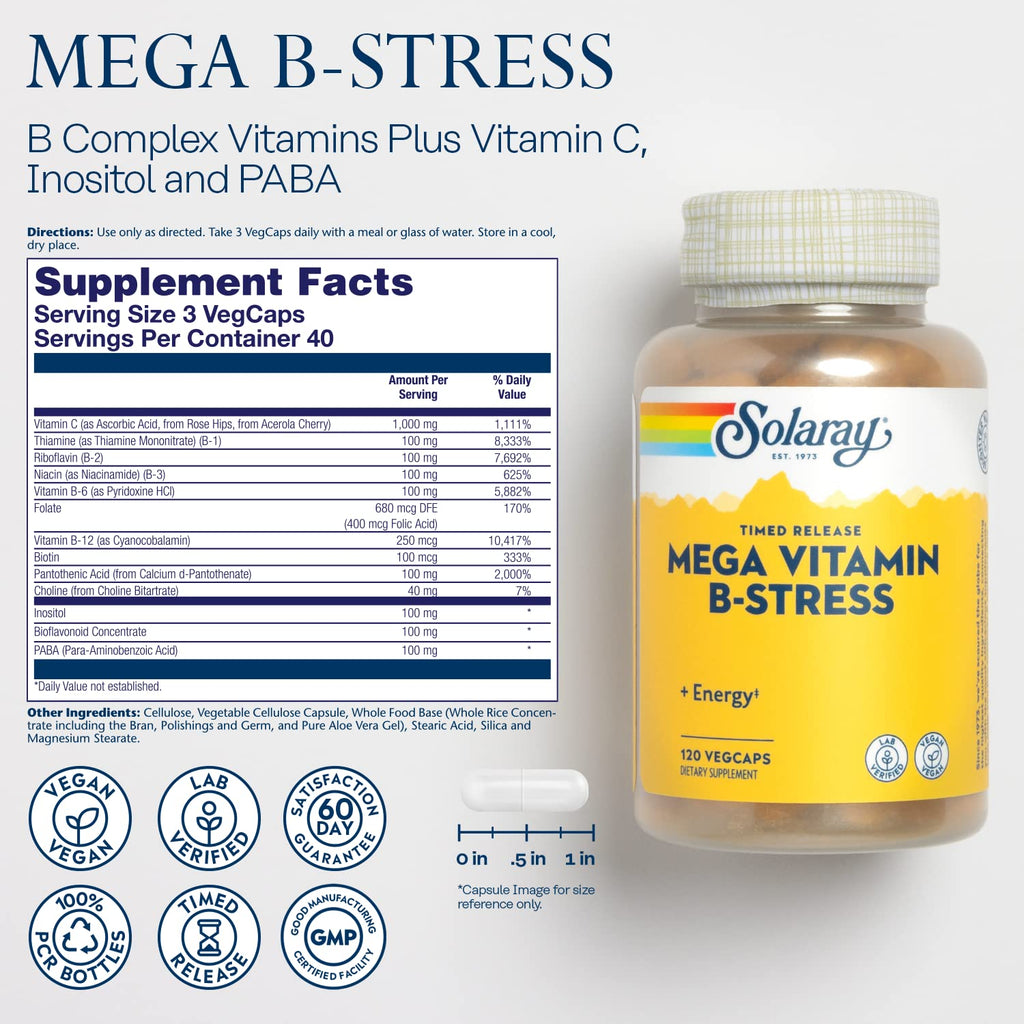 stress relief vitamin b capsules