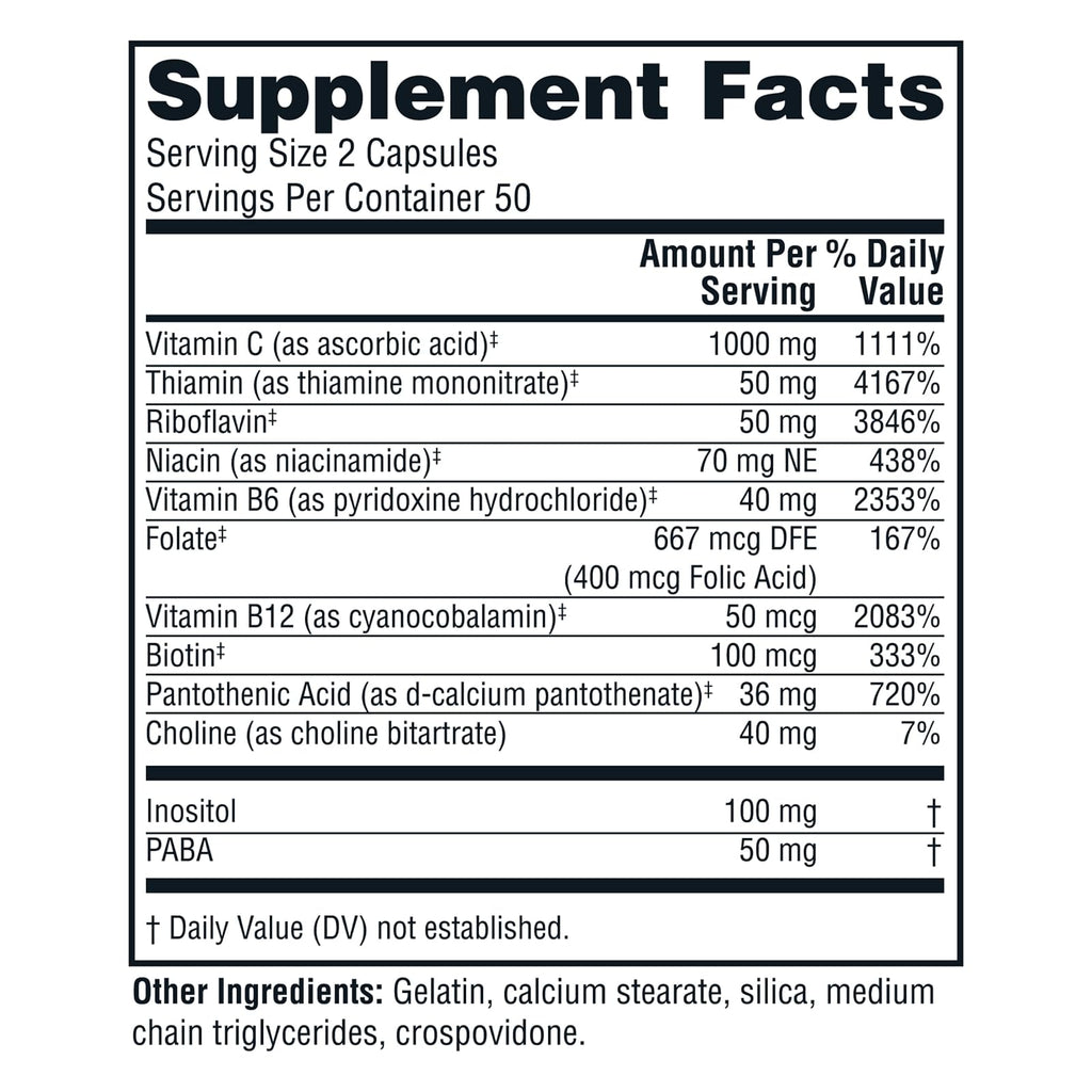 stress relief vitamin b complex