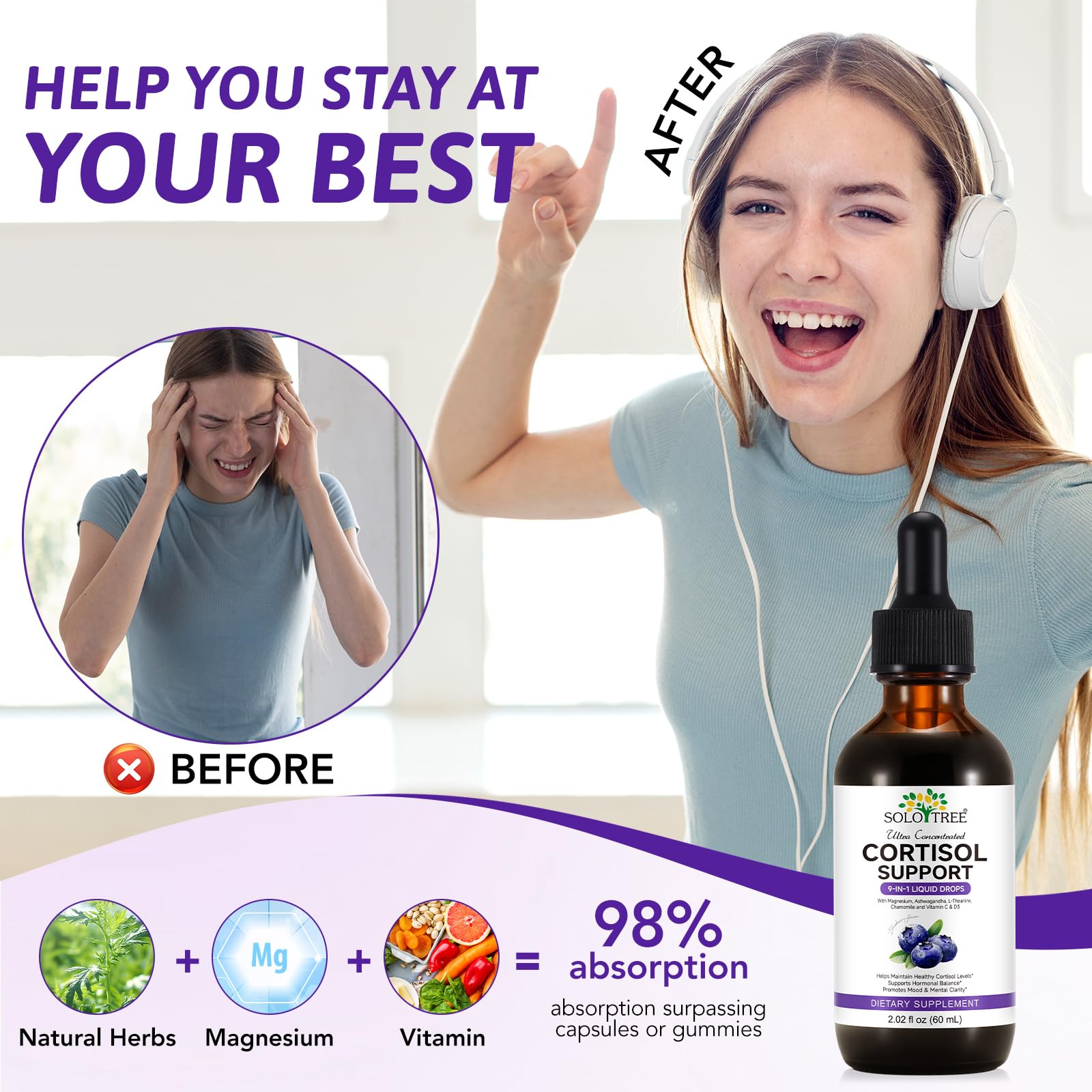 stress relief vitamins in drops
