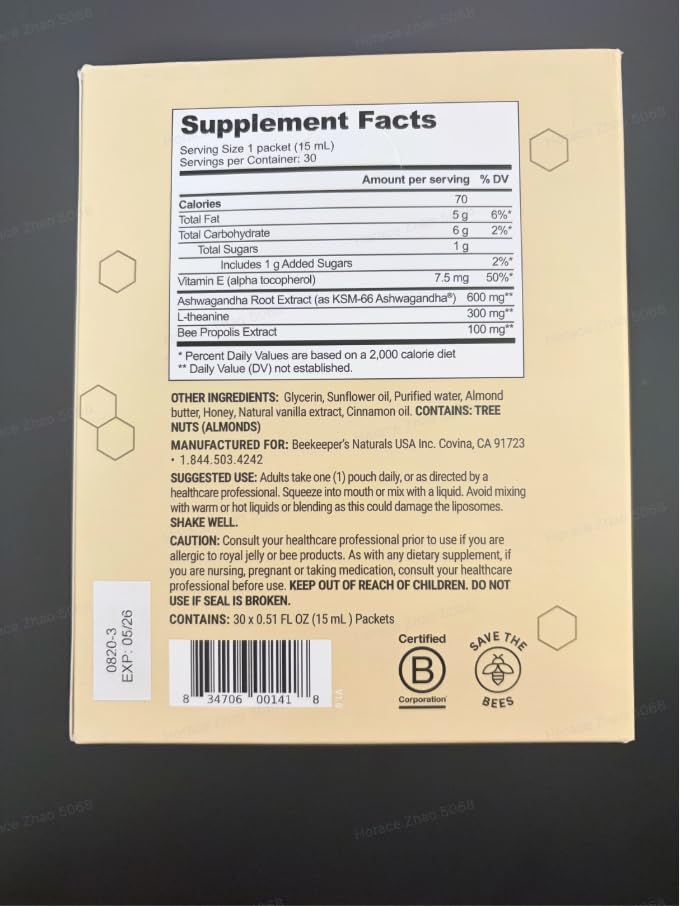 Stress relief with Beekeeper's Naturals