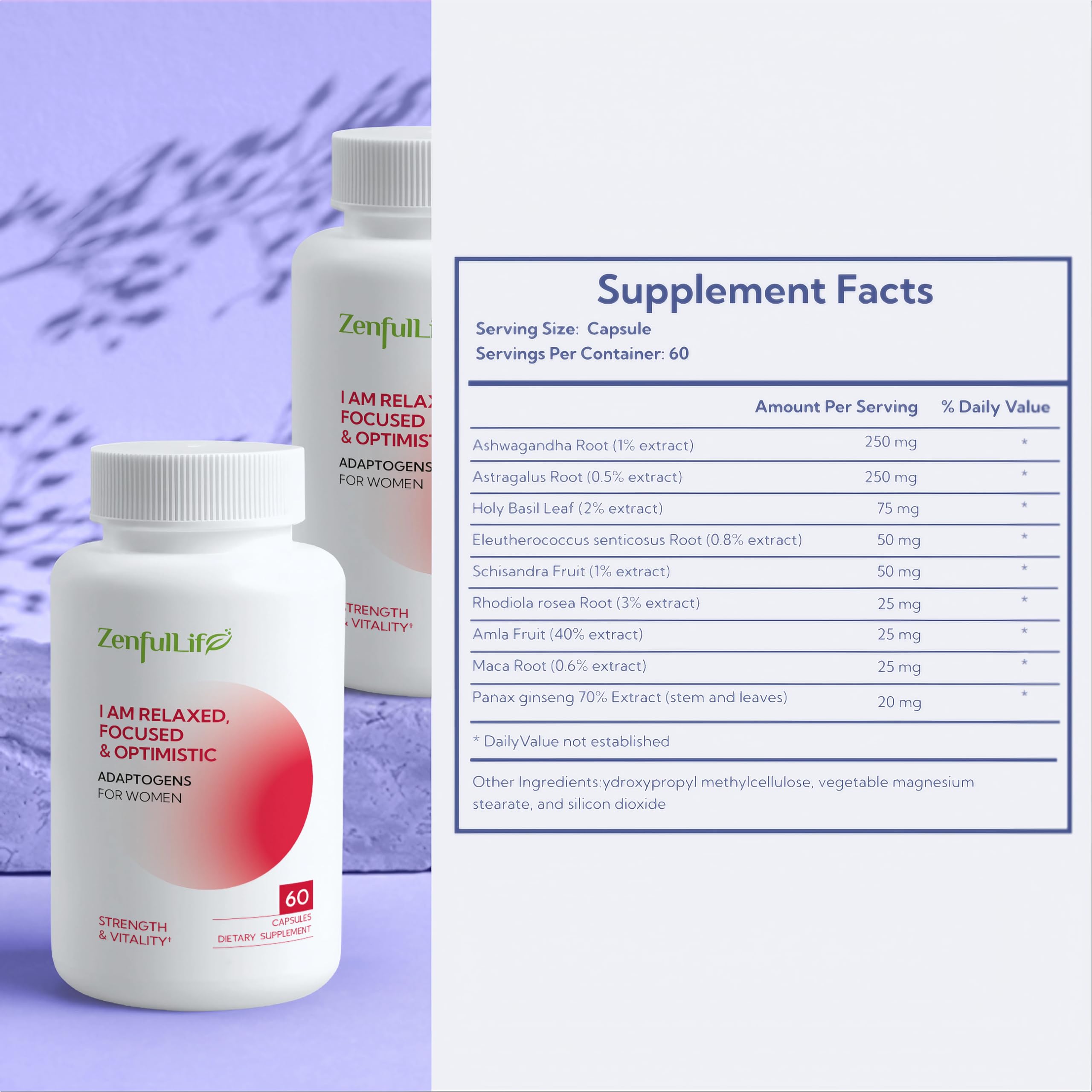 stress relief with blended vitamin capsules