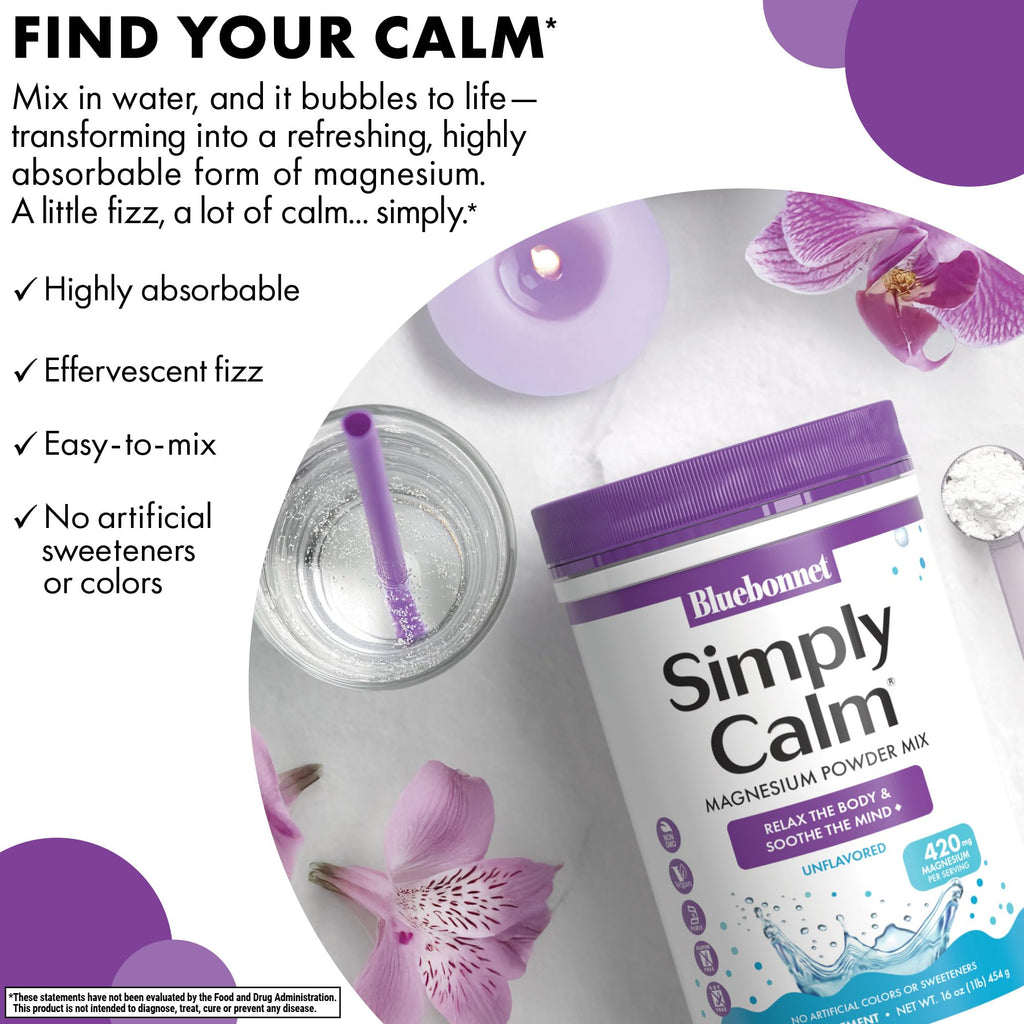 stress relief with Bluebonnet magnesium