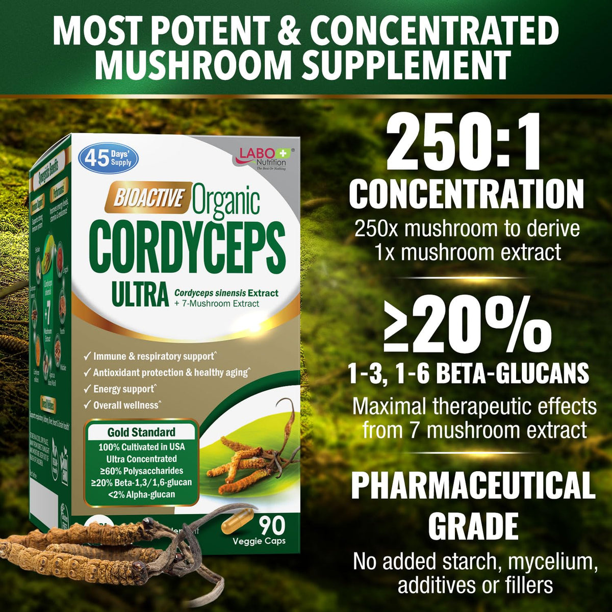 stress relief with cordyceps extract