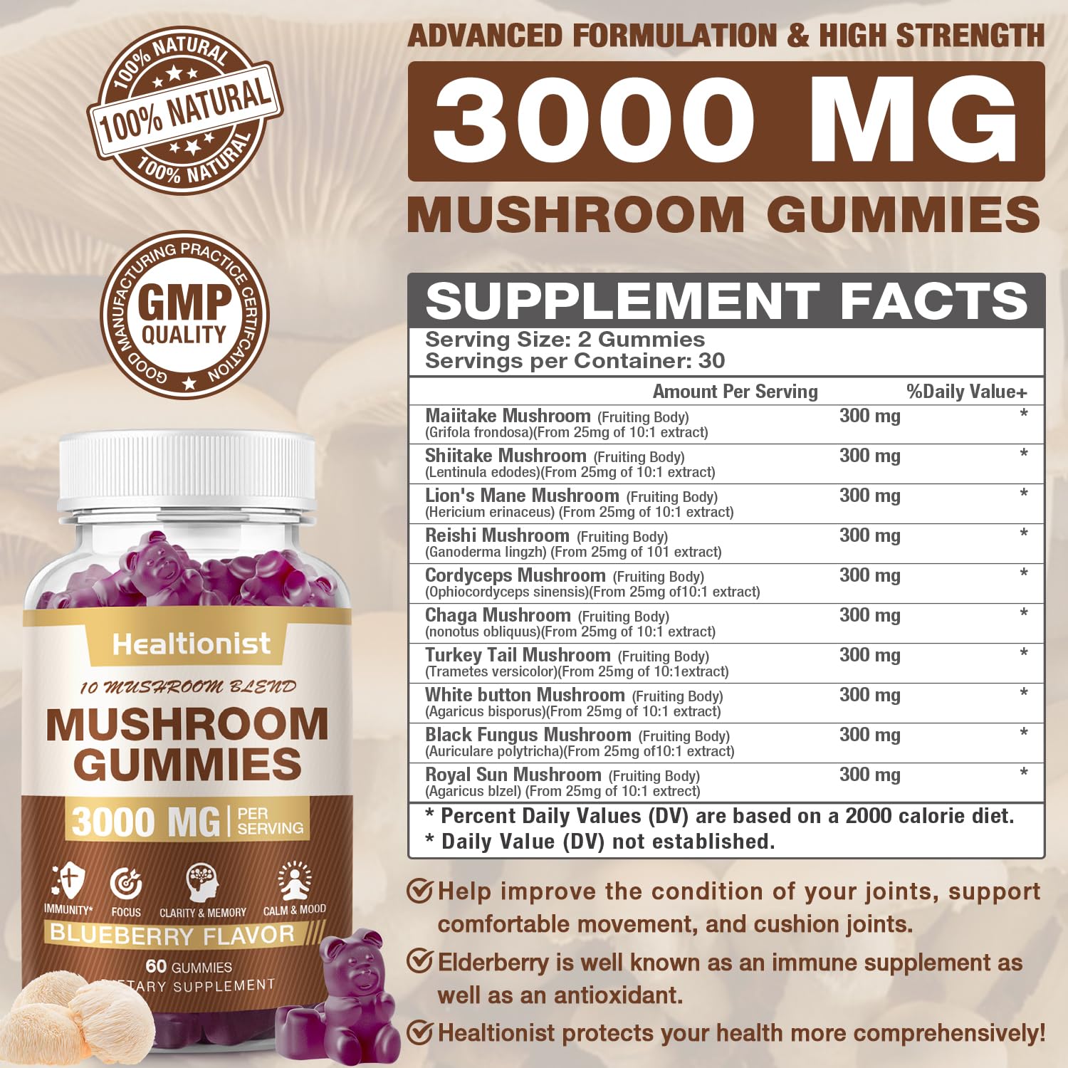 stress relief with mushroom supplements