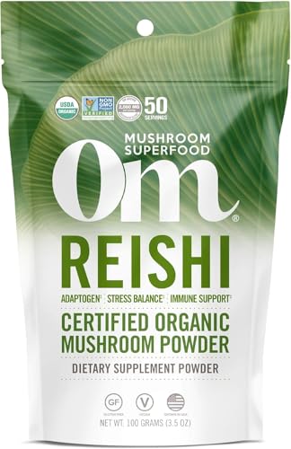 stress relief with OM mushroom supplement