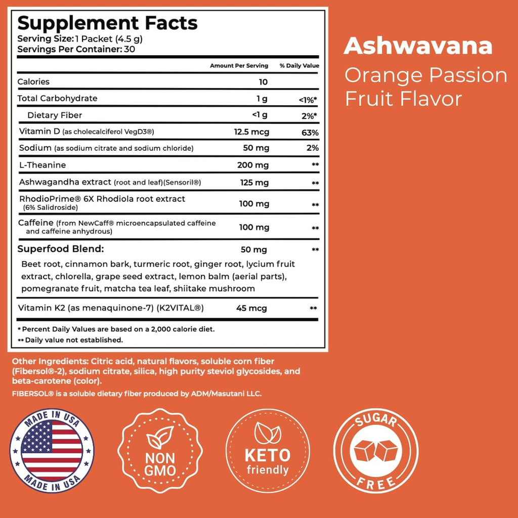 stress relief with organic ashwagandha