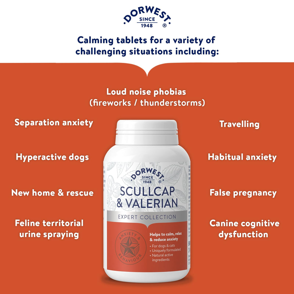 Stress relief with Scullcap & Valerian