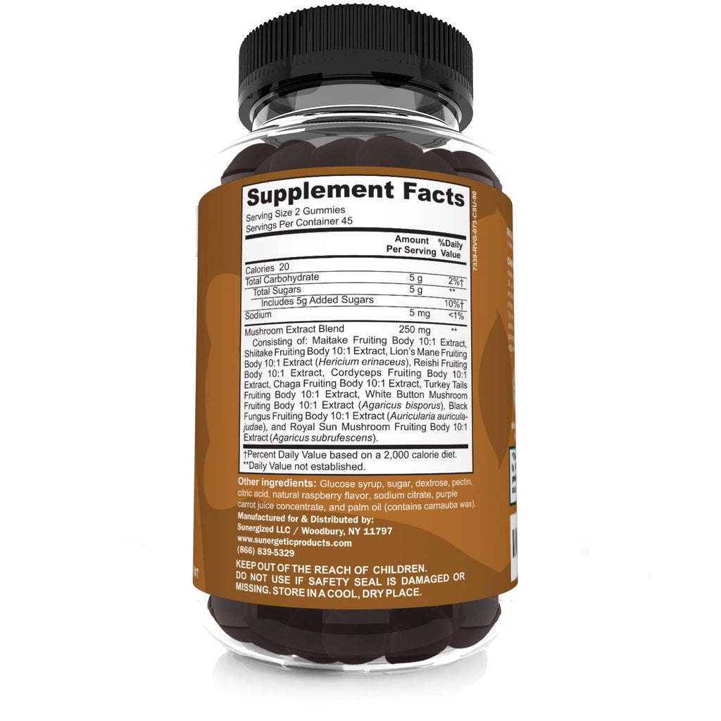 Stress relief with Sunergetic mushroom gummies
