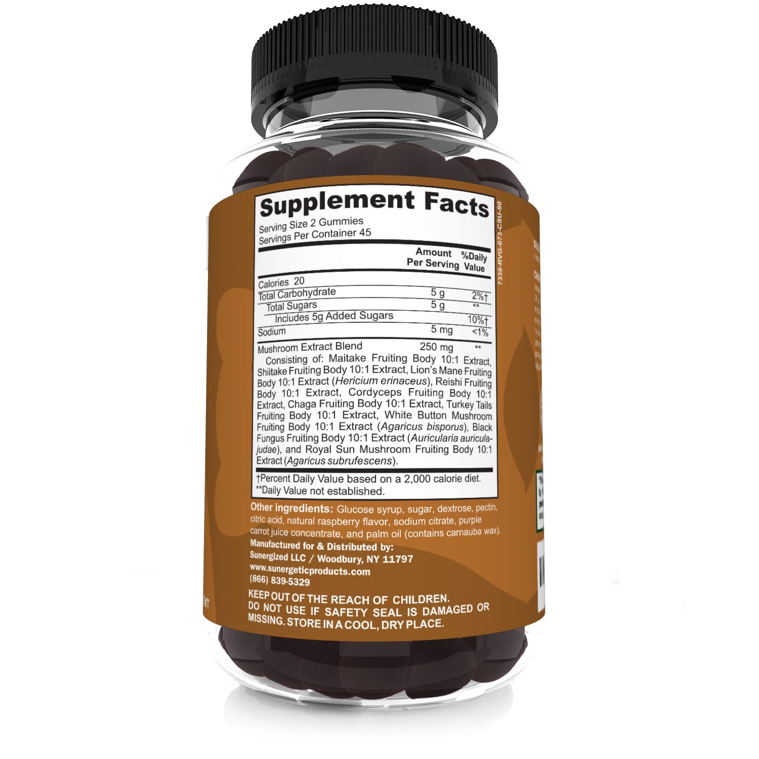 Stress relief with Sunergetic mushroom gummies