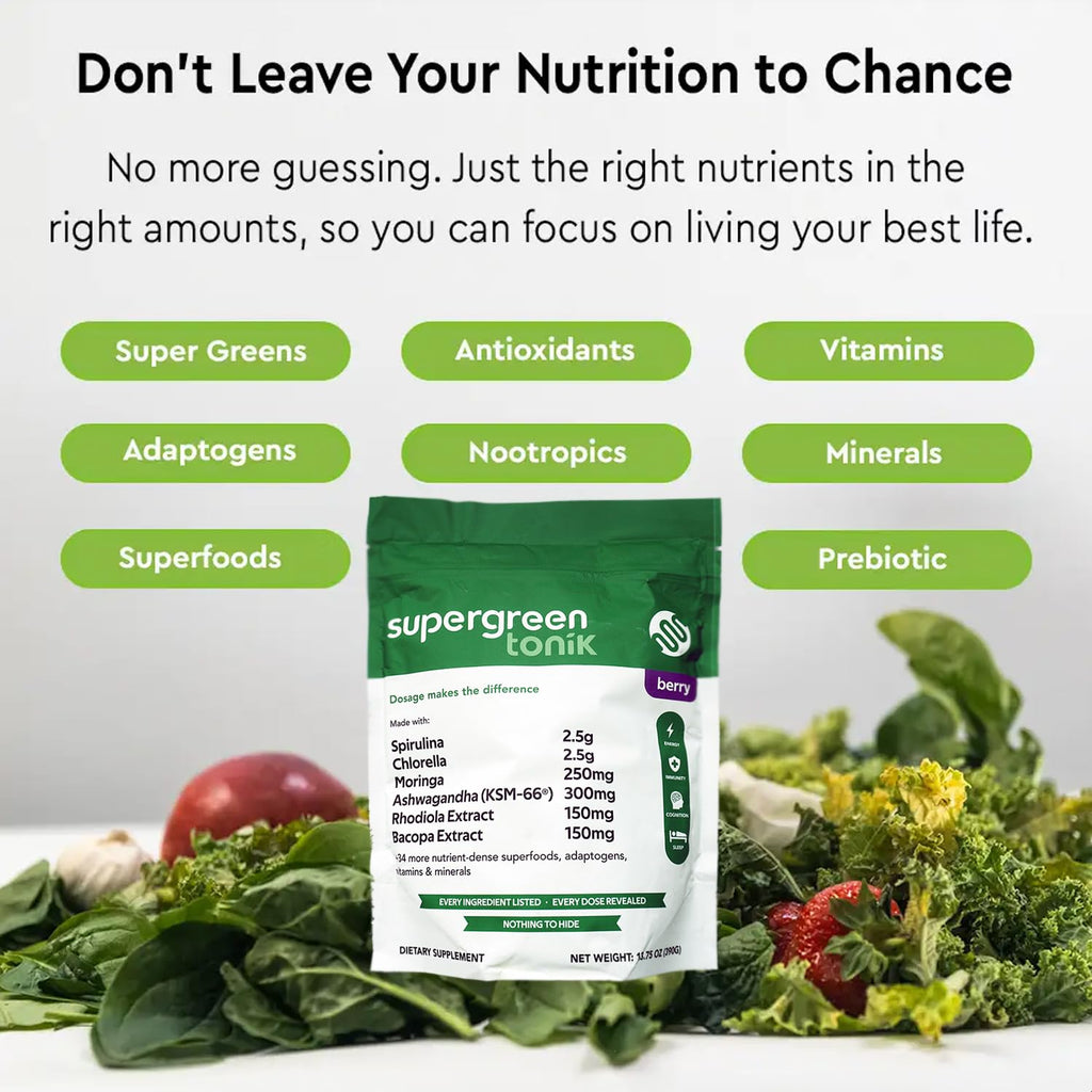 stress relief with superfood blend