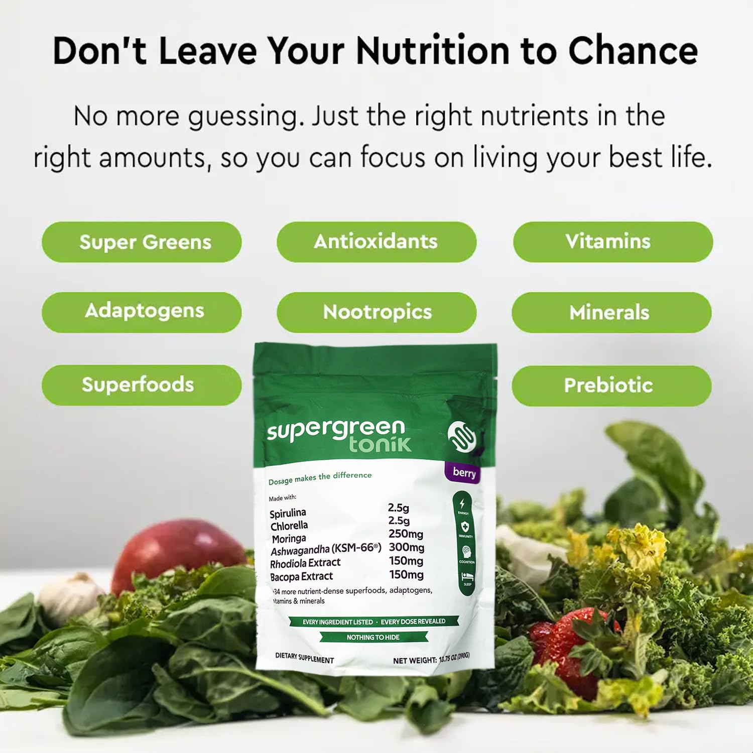 stress relief with superfood blend