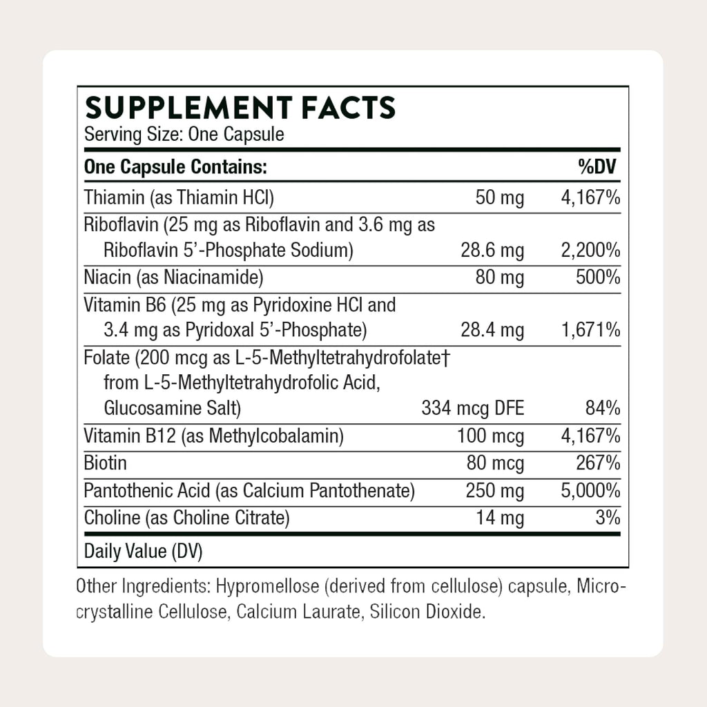 stress relief with vitamin b complex