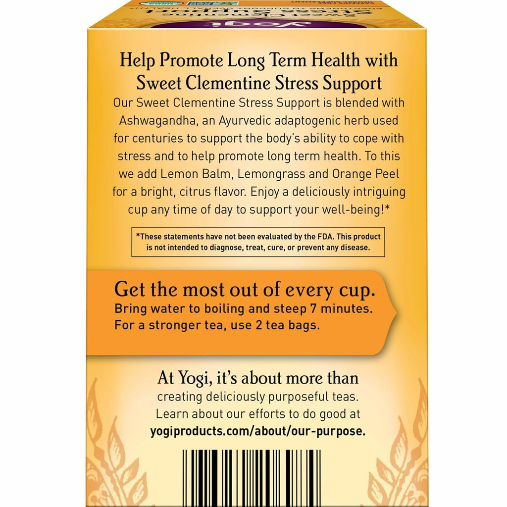 stress relief with Yogi tea