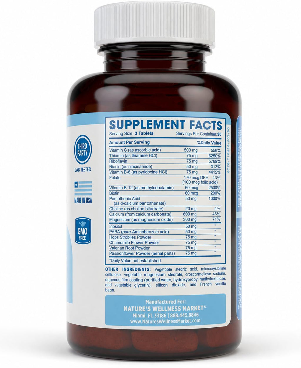 stress support vitamin b supplement