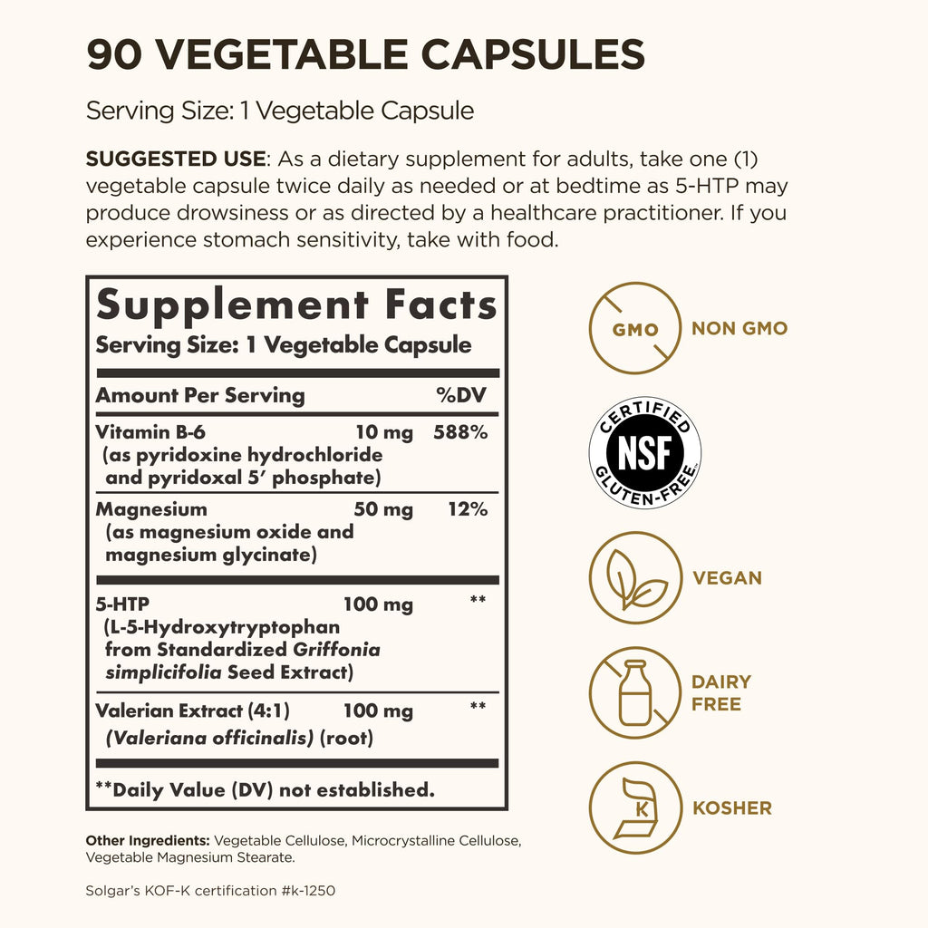 Stress support with 5-HTP