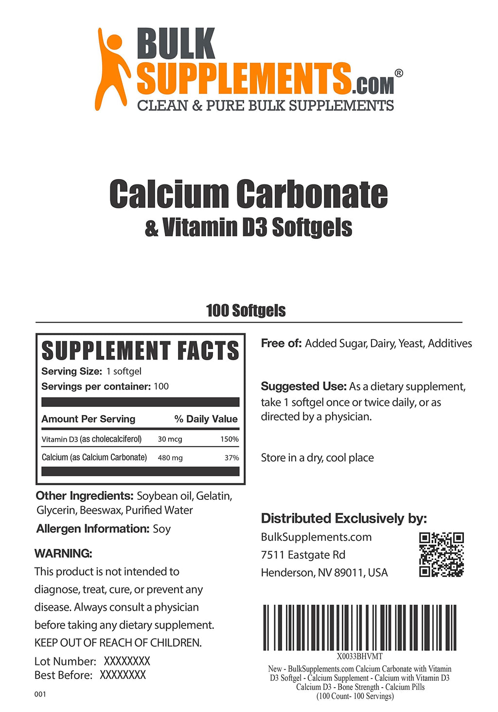 strong bones calcium softgels