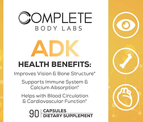 Strong bones with ADK Vitamin A D3 K2