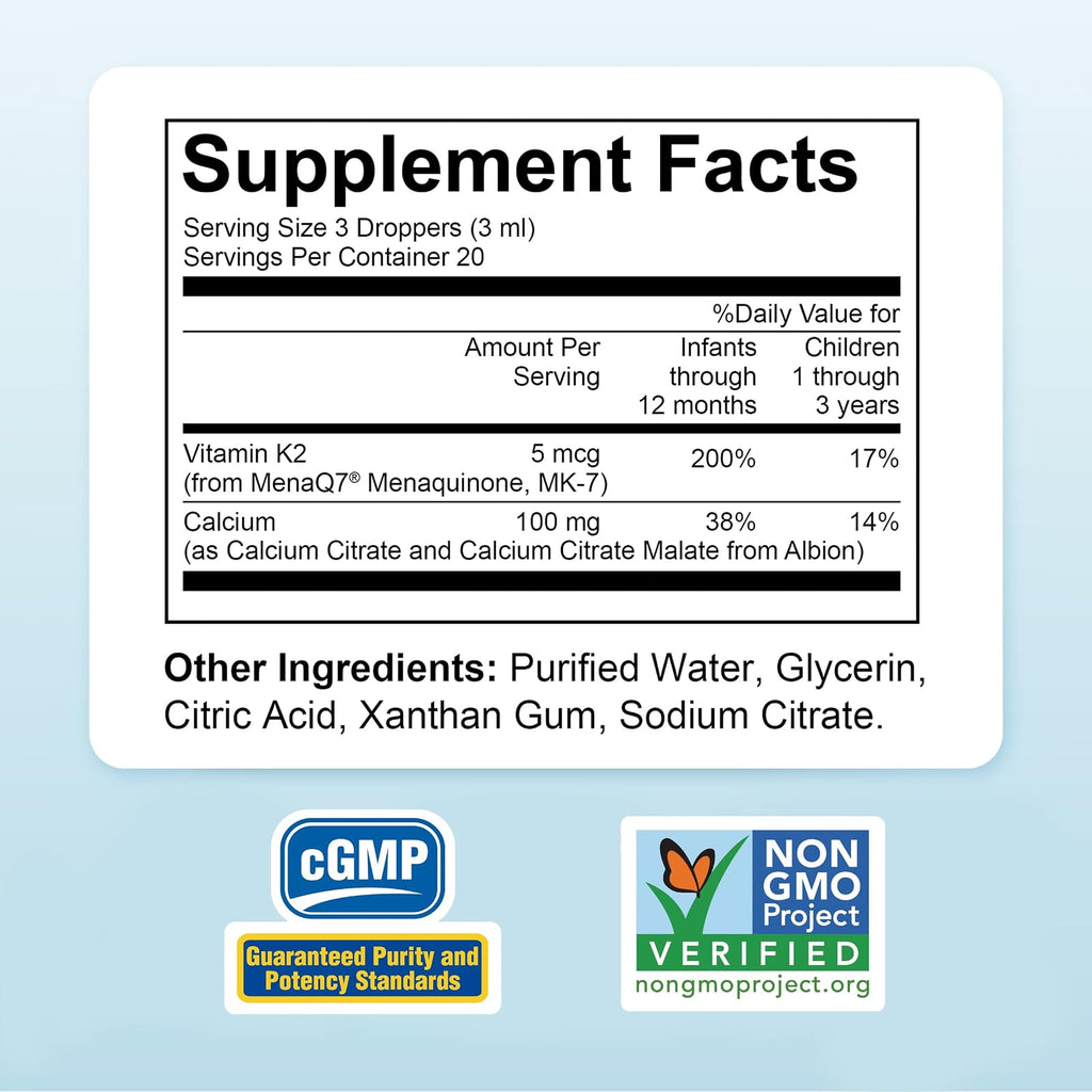 Strong calcium plus MenaQ7 K2 formula