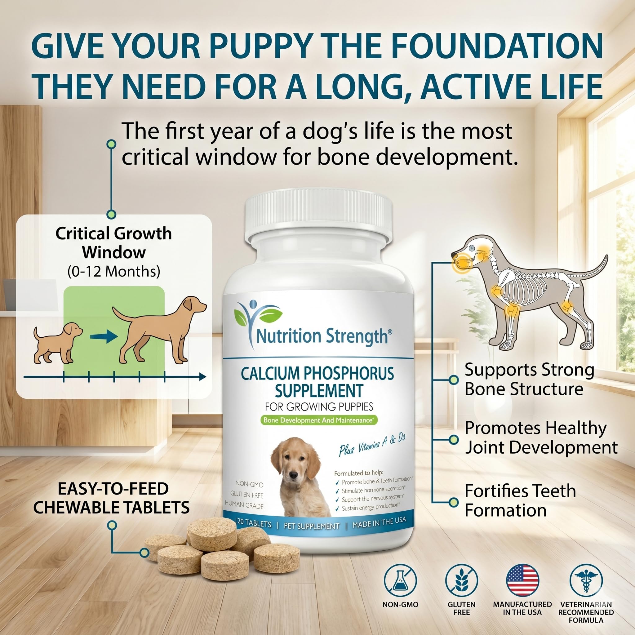 strong teeth support for dogs