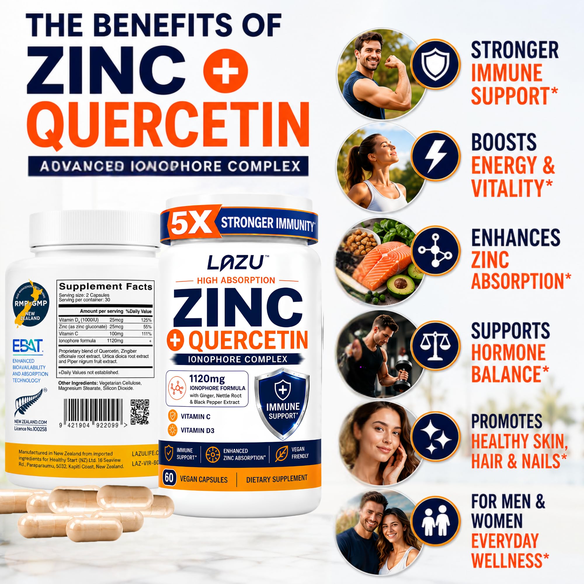 stronger immunity with zinc supplements