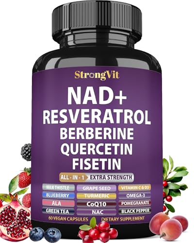 StrongVit NAD Resveratrol antioxidant capsules