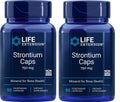 Strontium caps for bone strength