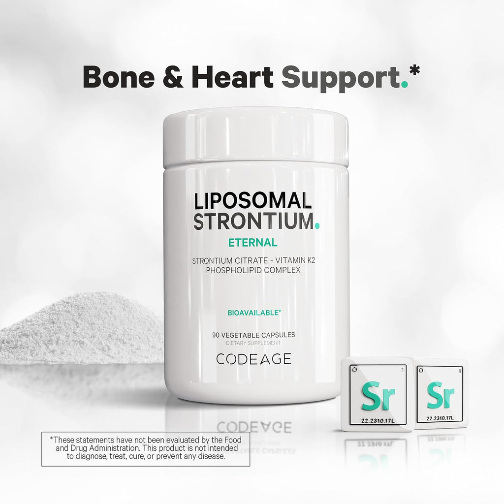 Strontium citrate capsules for healthy aging