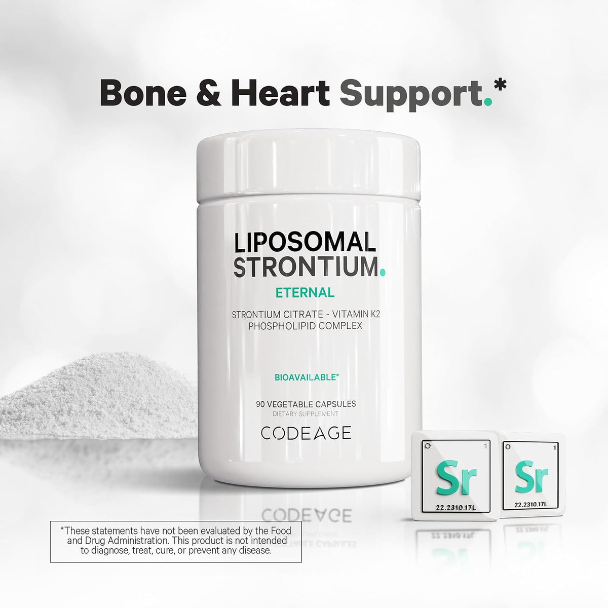 Strontium citrate capsules for healthy aging