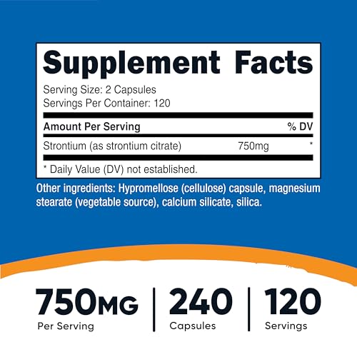 Strontium supplement for bone health