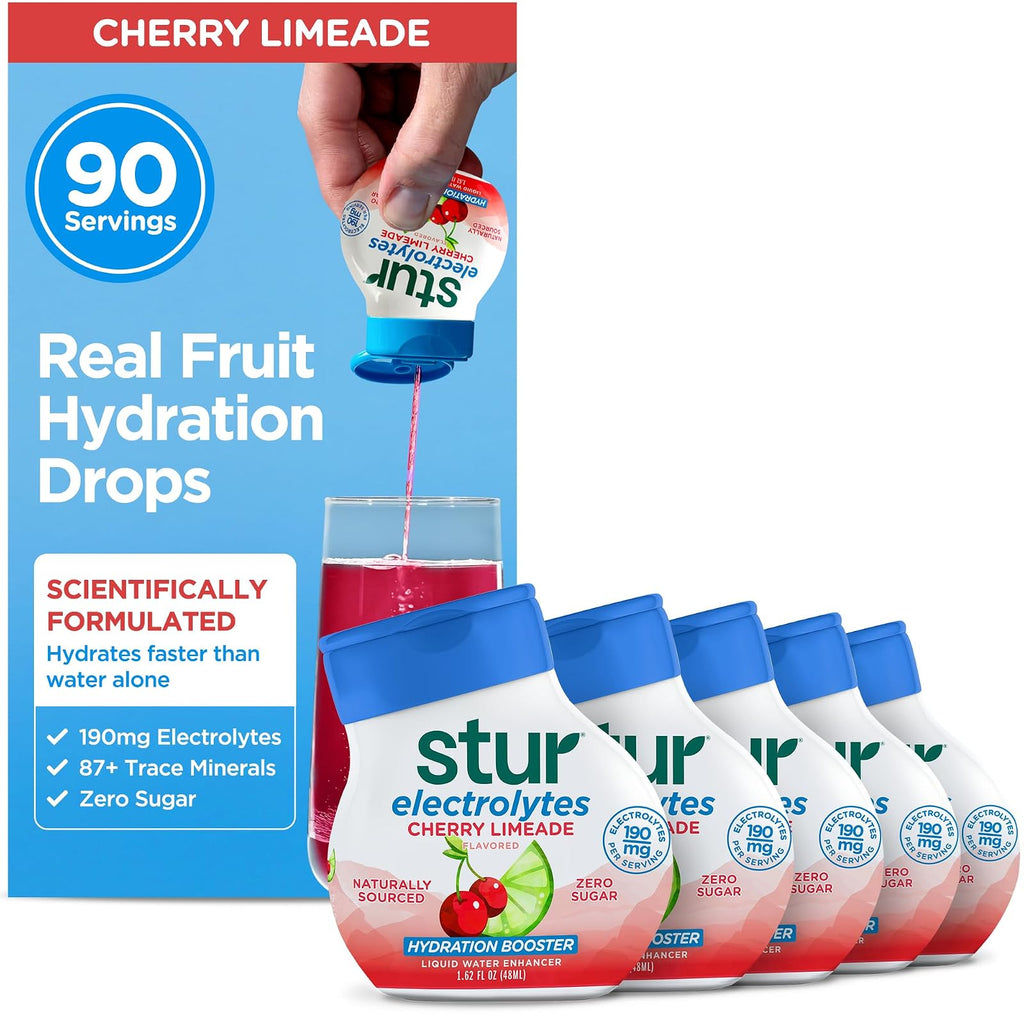 Stur electrolyte water enhancer cherry limeade