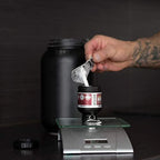 stylish black whey protein holder