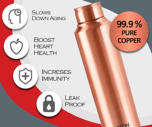 stylish copper bottle for hydration