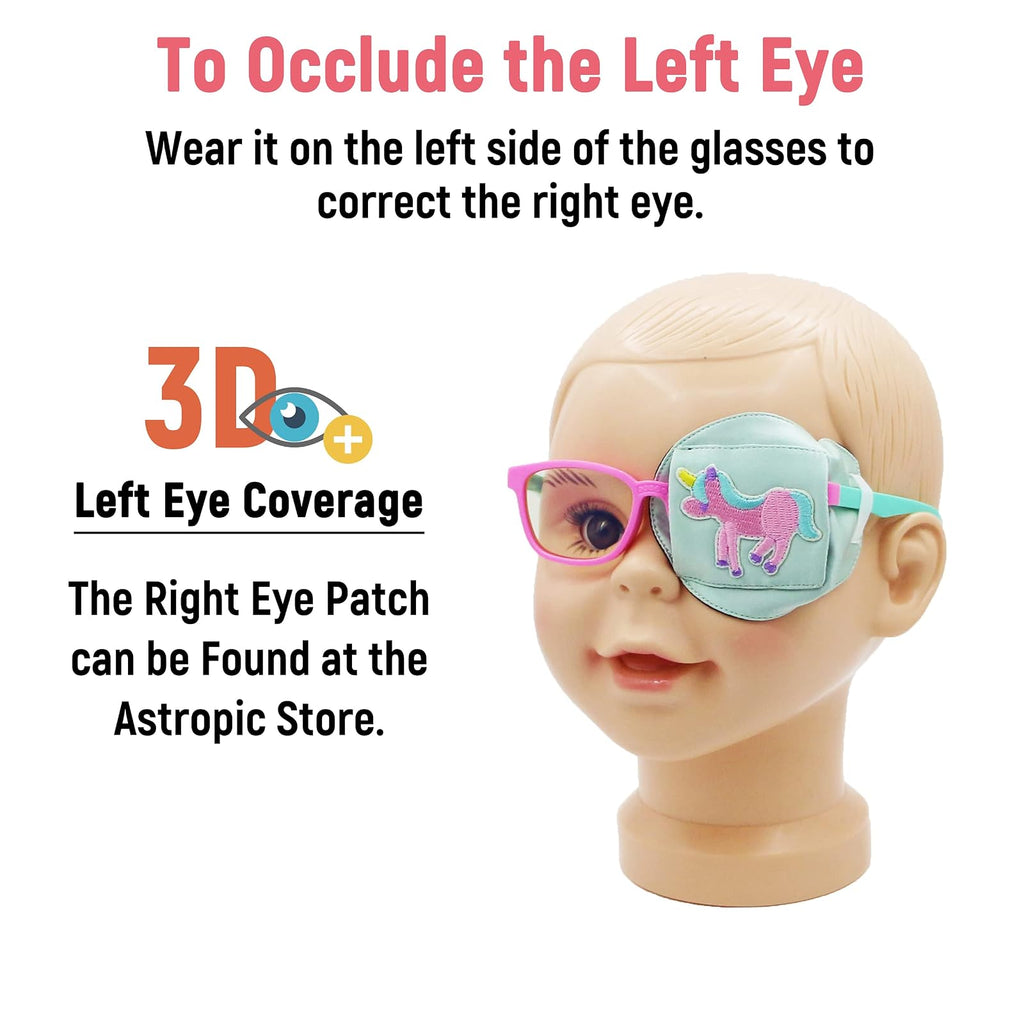 stylish eye patch for kids with unicorns