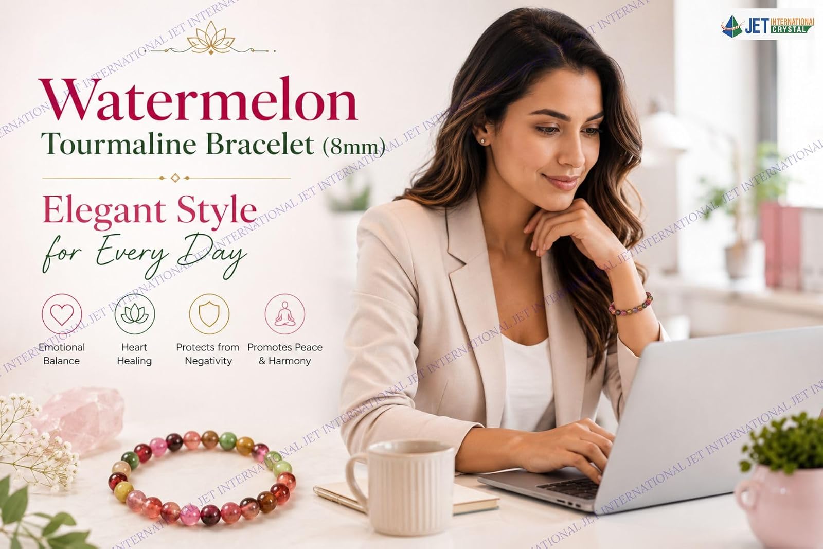 stylish jet round beads for healing