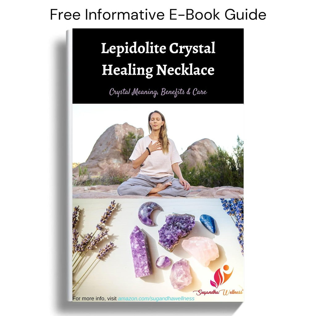 stylish lepidolite necklace for calm