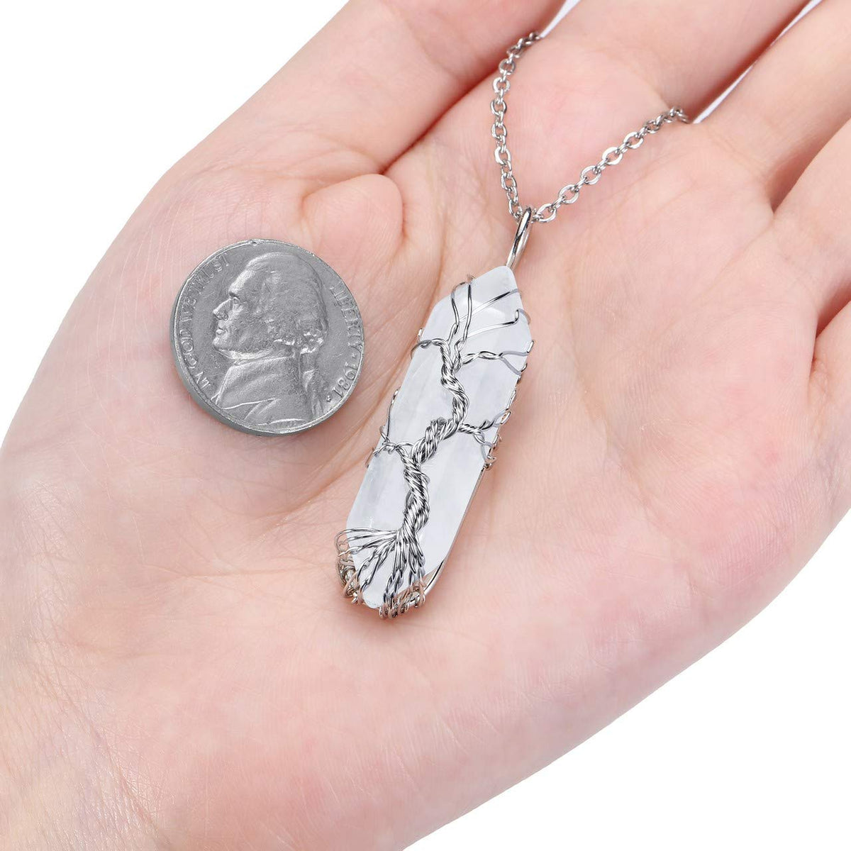 stylish necklace for hair skin nails