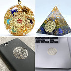 Stylish orgonite stickers for home decor