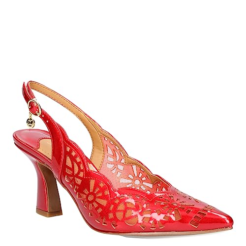 stylish red pumps for women
