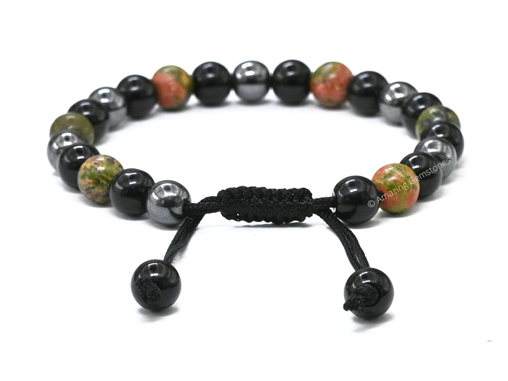 Stylish unakite bracelet for wellness