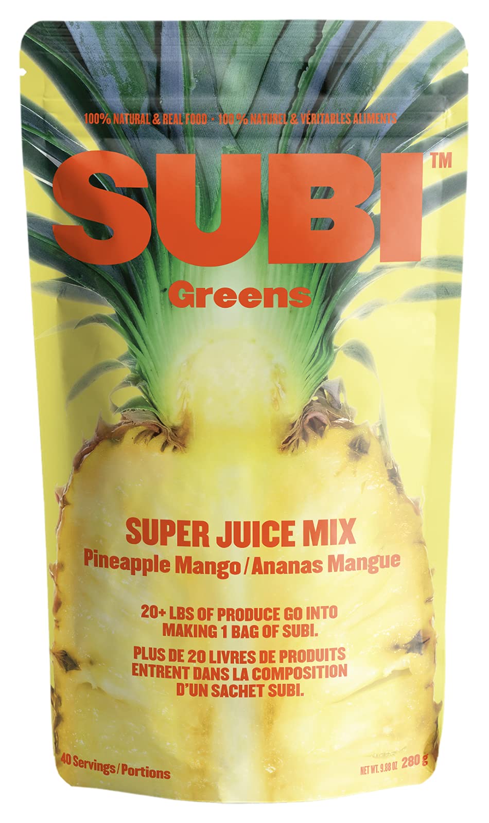Subi Superfood pineapple mango powder